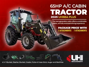 55HP T554 TRACTOR WITH ATTACHMENTS PACKAGE | UHI MACHINERY AU